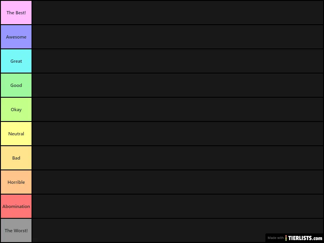 Algicosathlon Template Tier List TierLists