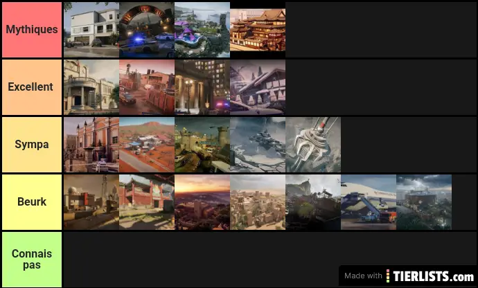 Maps R6 Rankings Tier List Maker - TierLists.com