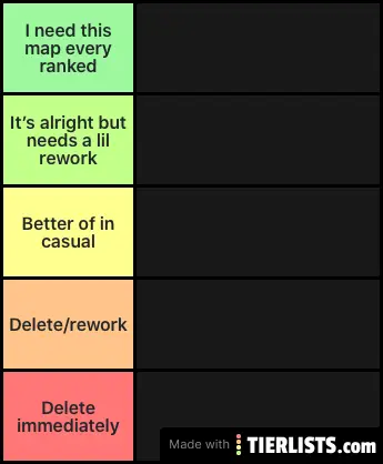 Rainbow six siege ranked maps (extra maps) Tier List Maker - TierLists.com