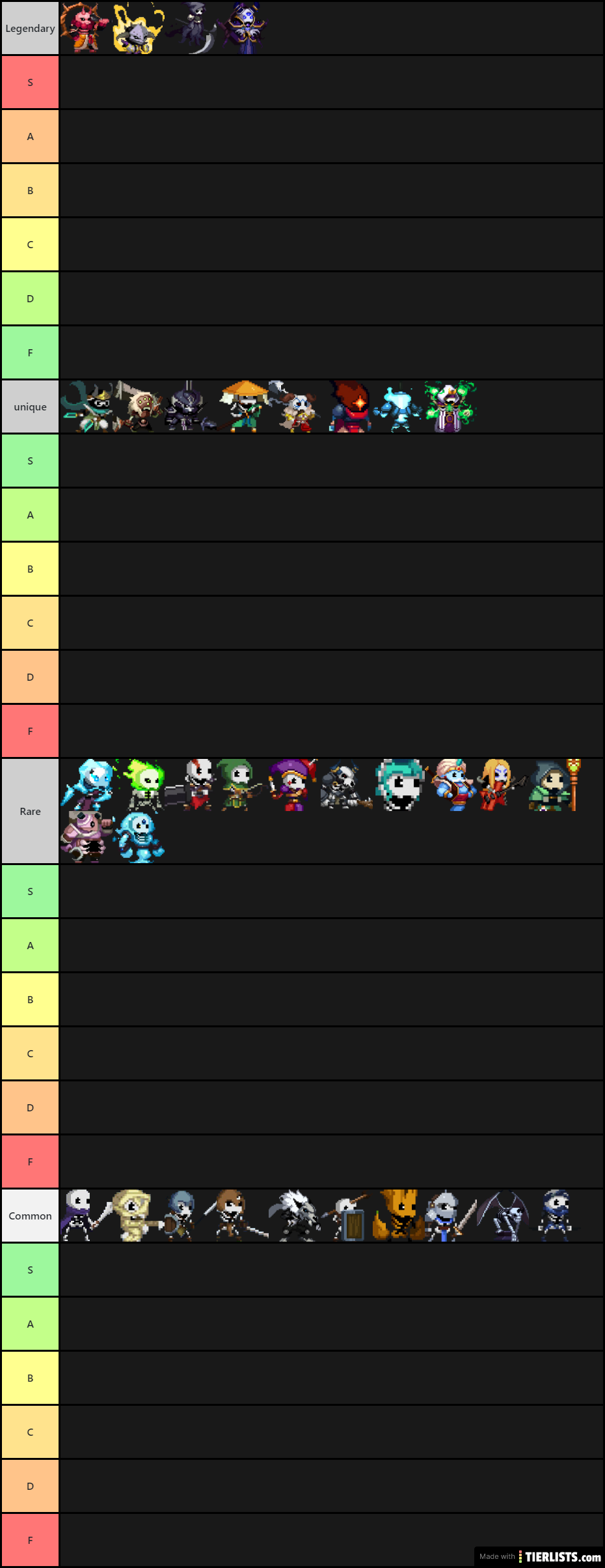 Skul The Hero Slayer Skulls Tier List Headqust