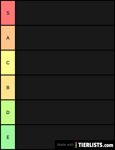 Blank Tier List Maker TierLists