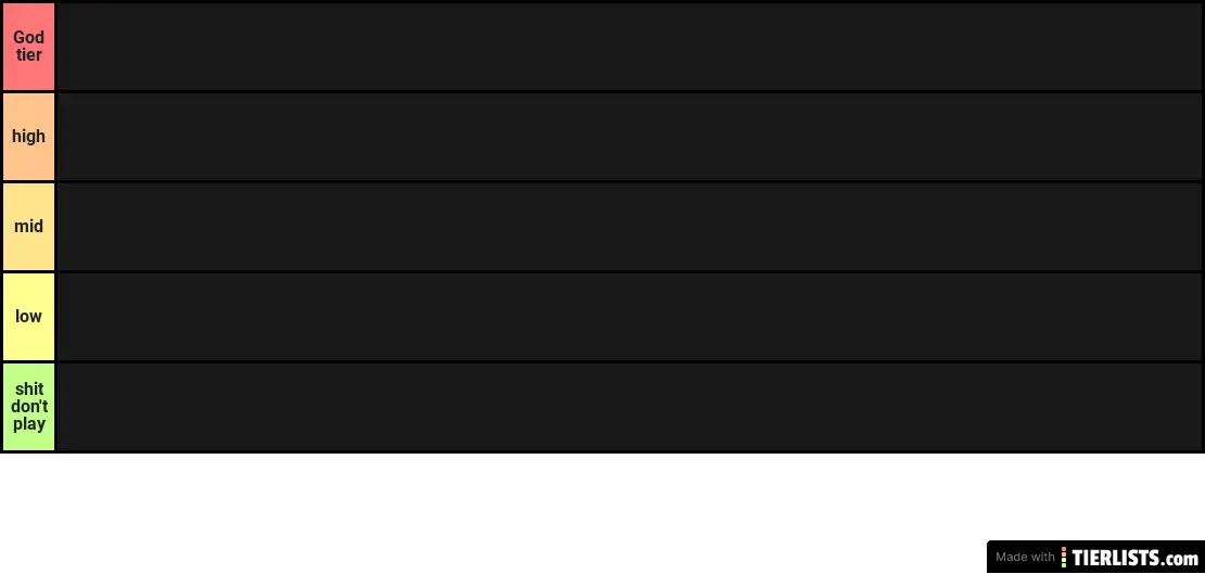 Tier List Des Colleurs Tier List Maker TierLists
